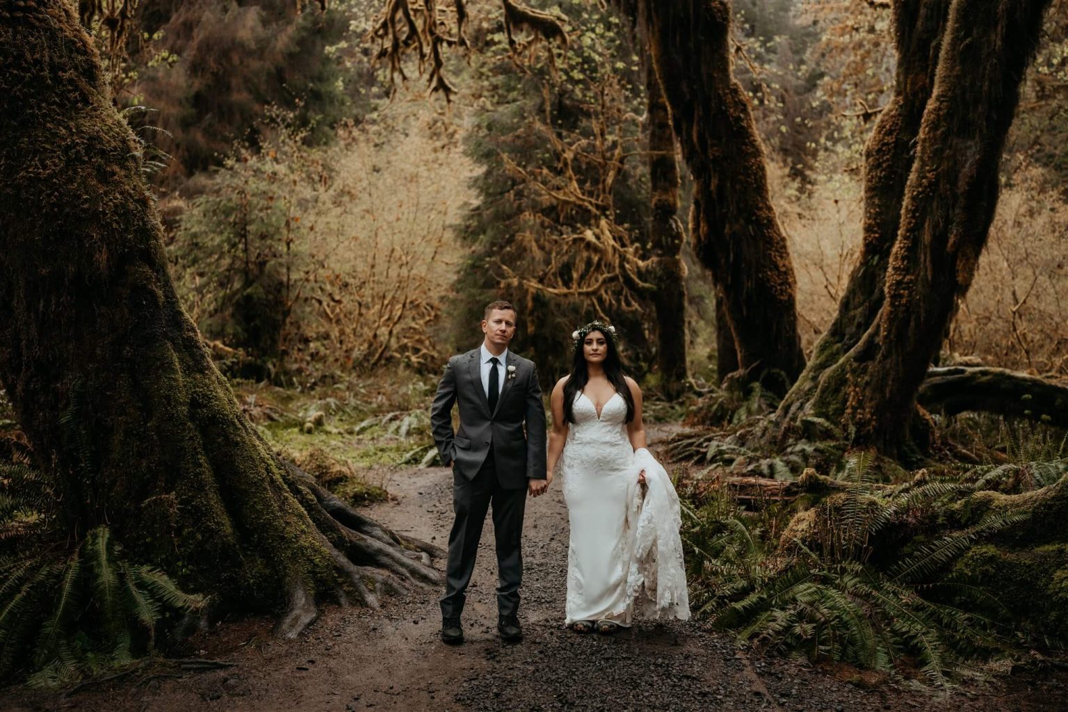 Rainy Hoh Rainforest Elopement | Henry Tieu Photography